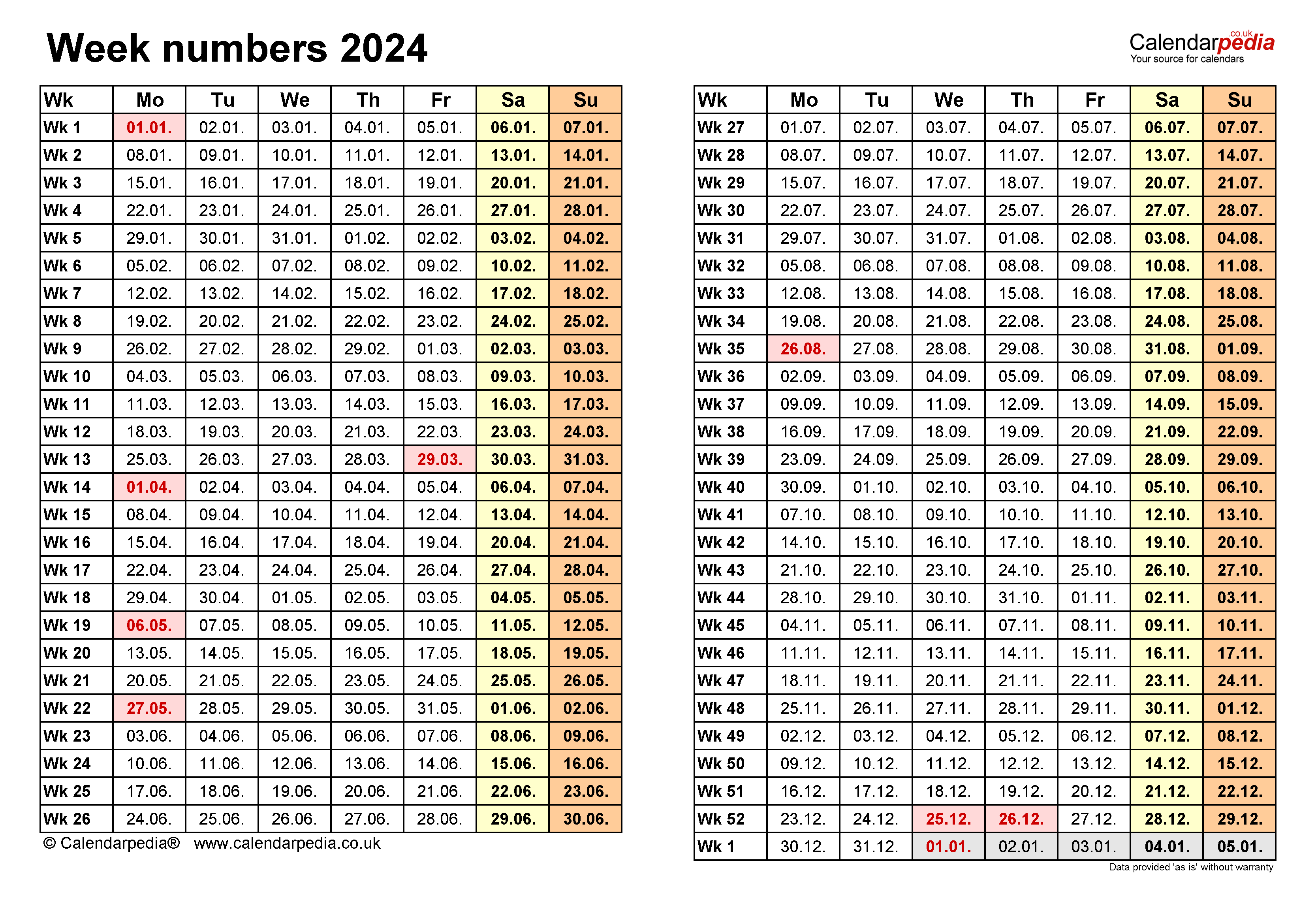 Rci Weeks Calendar 2024 Printable Word Searches