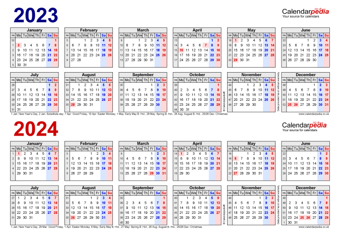 Calendar 2023 2024 2024 Calendar Printable