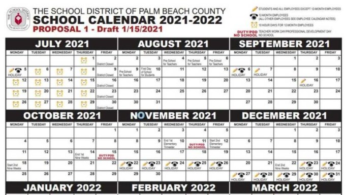 Palm Beach School Calendar 2024 25 2024 Calendar Printable