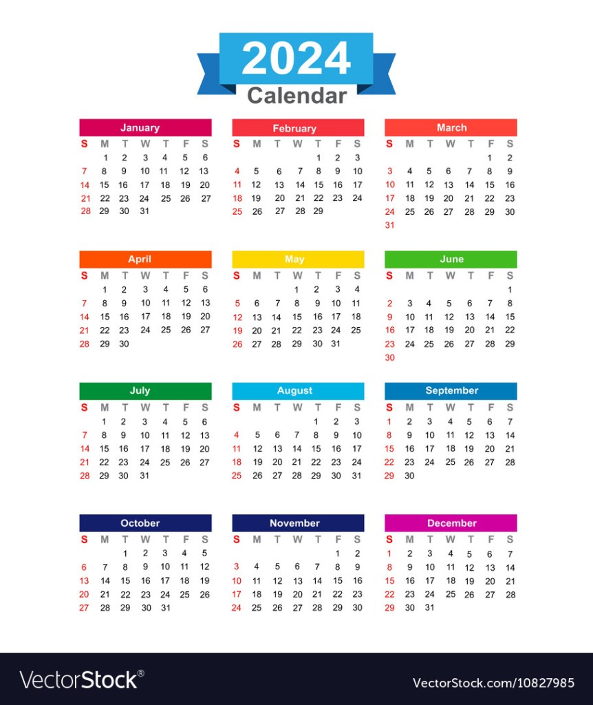 2024 Yearly Calendar Printable Pdf 2024 Calendar Printable