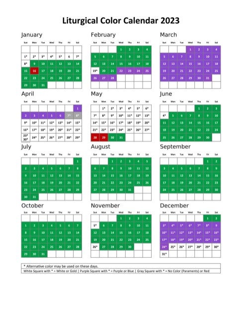 Umc Liturgical Calendar 2024 Pdf 2024 Calendar Printable