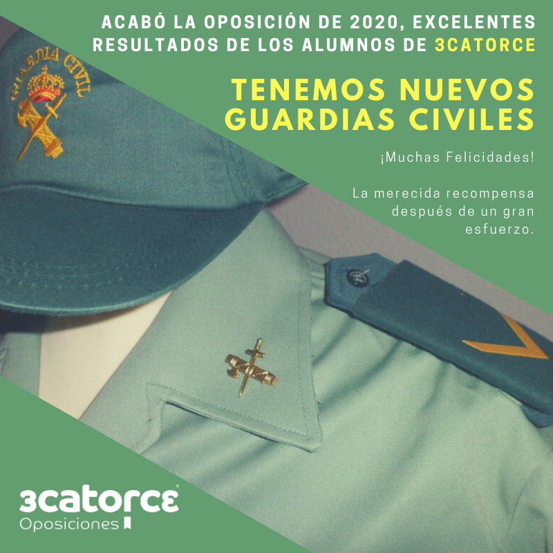 Ingreso En Academia Alumnos Guardia Civil Oposicion 2020 3catorce