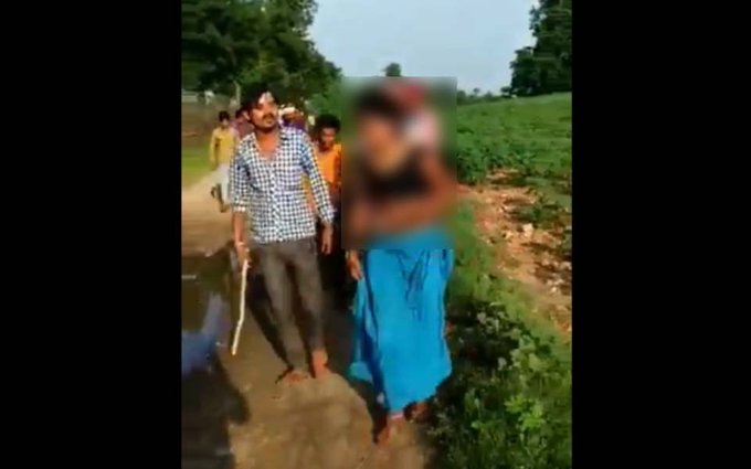 Madhya Pradesh Tribal Woman Paraded Half Naked Beaten Up Over Inter