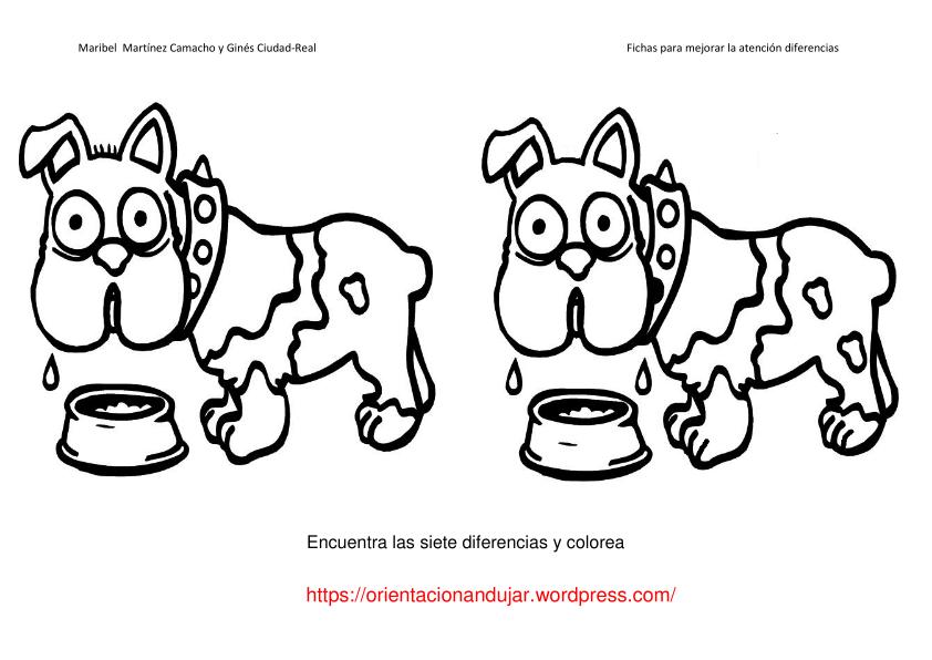 Encuentra Las Cinco Diferencias En Dibujos Infantiles Y Colorea