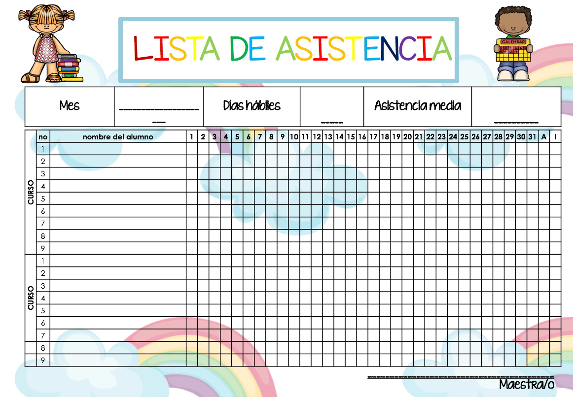 Listas De Asistencia2 Orientación Andújar Recursos Educativos