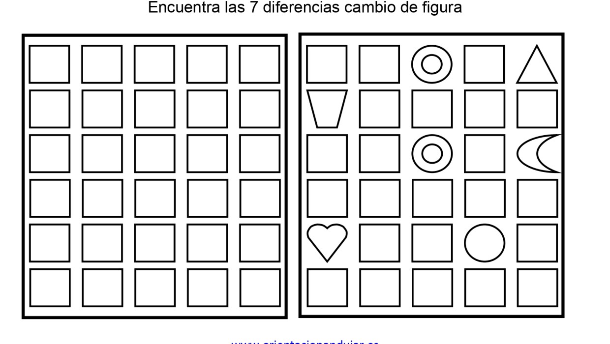 Encuentra Las 7 Diferencias Cambio De Figurapage 0002 Orientación