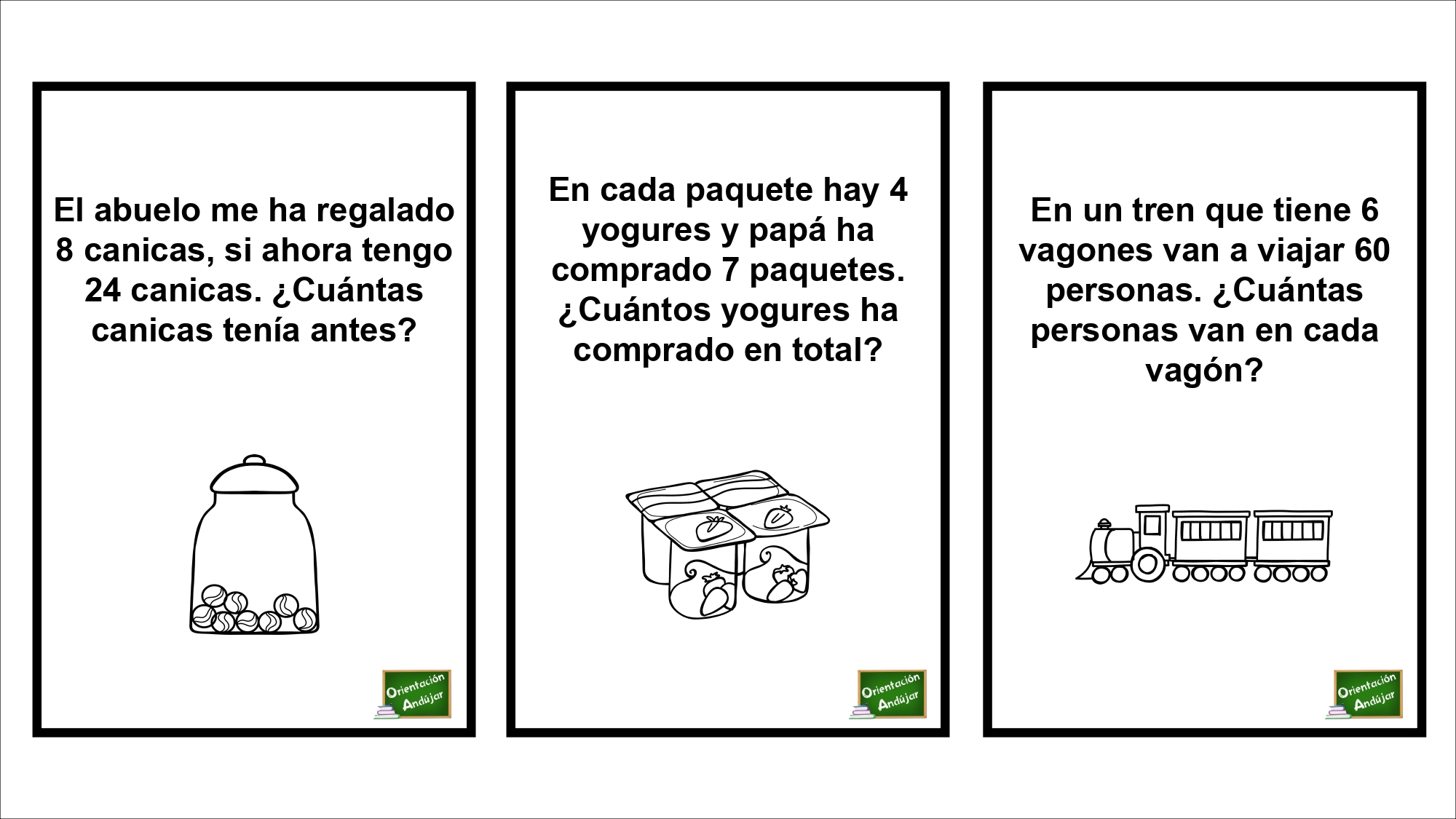 Tarjetas Problemas Sencillospage 0004 Orientación Andújar Recursos