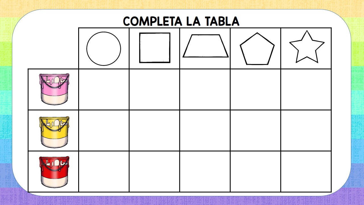 Tabla De Doble Entrada Atención Y Figuras Geométricas 4 Orientación