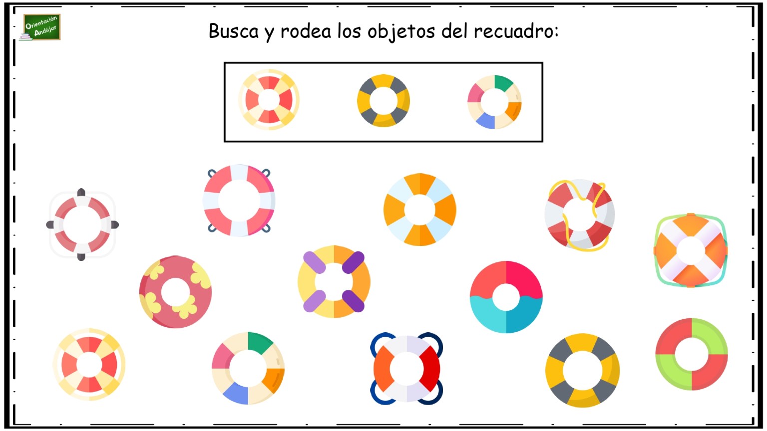 Tdah Busca Y Rodea Los Dibujos Del Recuadropage 0002 Orientación