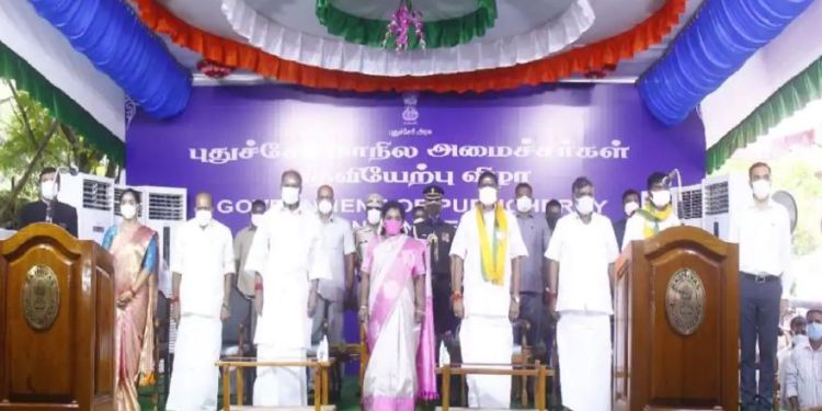 Woman Among 5 New Ministers Inducted In Puducherry Cabinet Orissapost