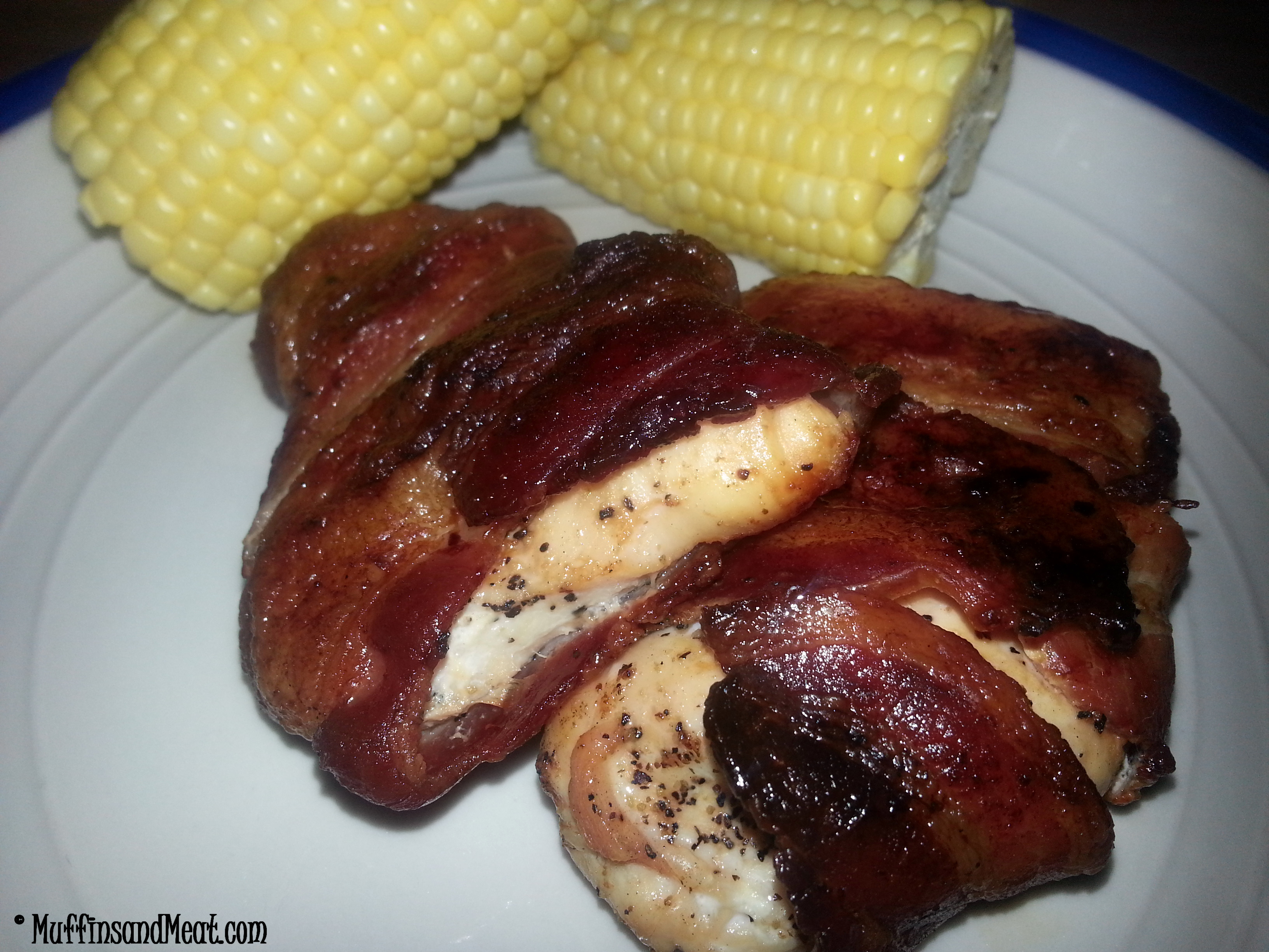 Grilled Bacon Wrapped Chicken Muffinsandmeat