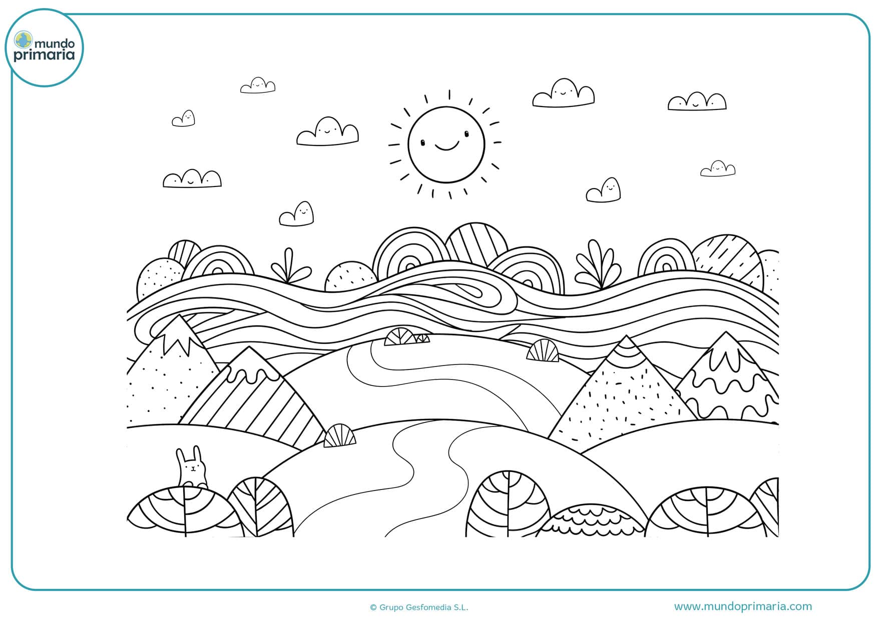 Paisajes Naturales Dibujos De Paisajes Para Colorear E Imprimir Para