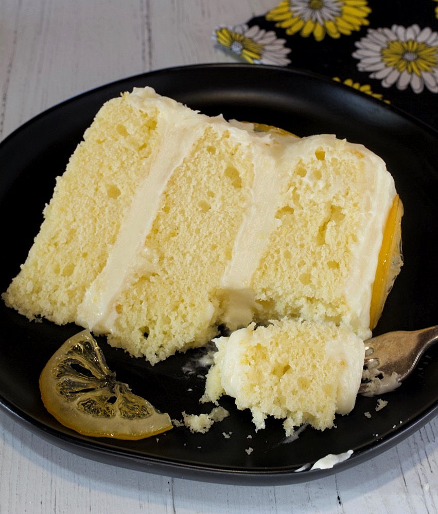 Lemon Layer Cake With Lemon Cream Cheese Buttercream My Country Table