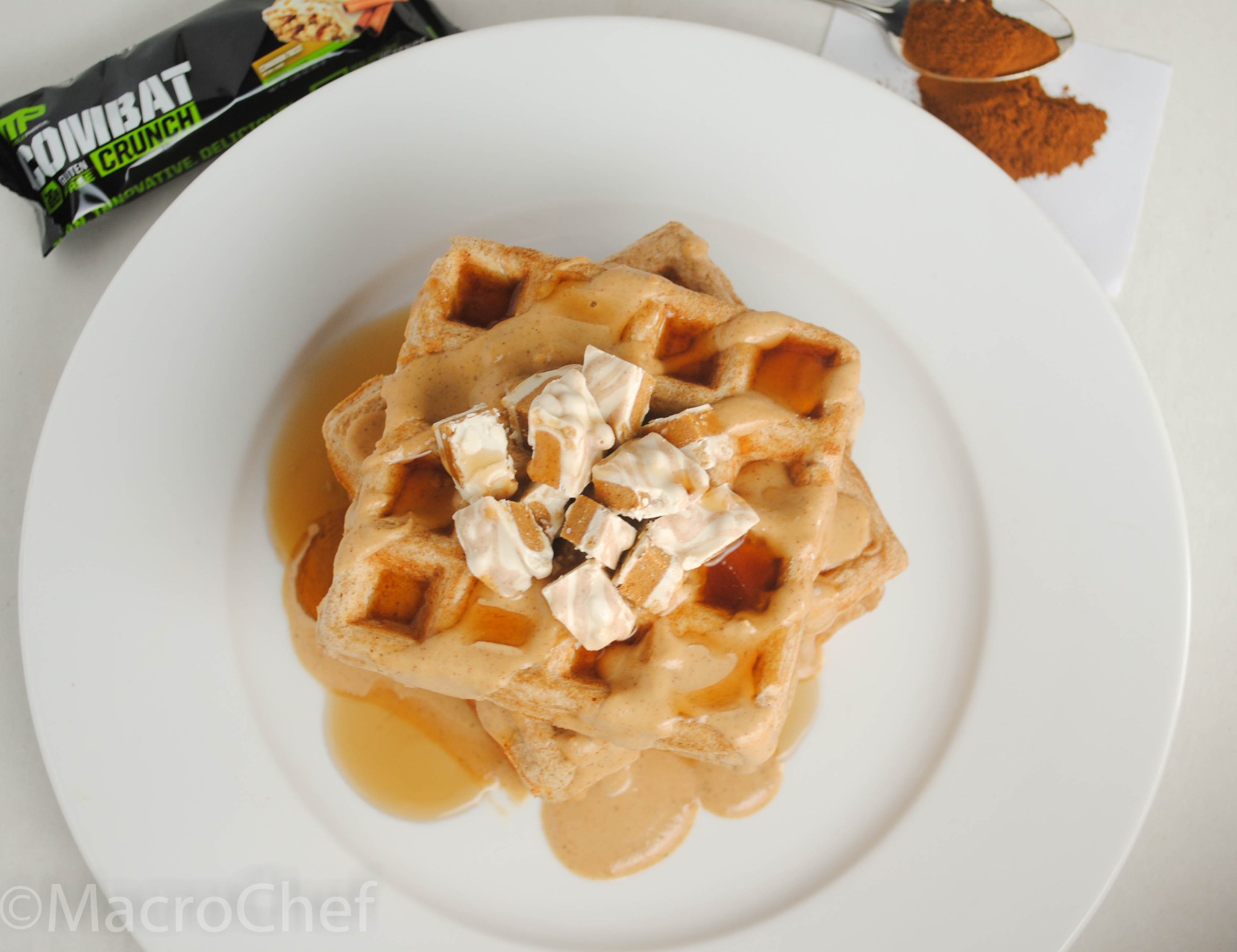 Maple Cinnamon Protein Waffles Macrochef