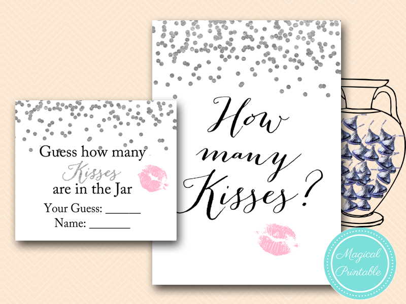 Guess How Many Kisses In The Jar Free Printable