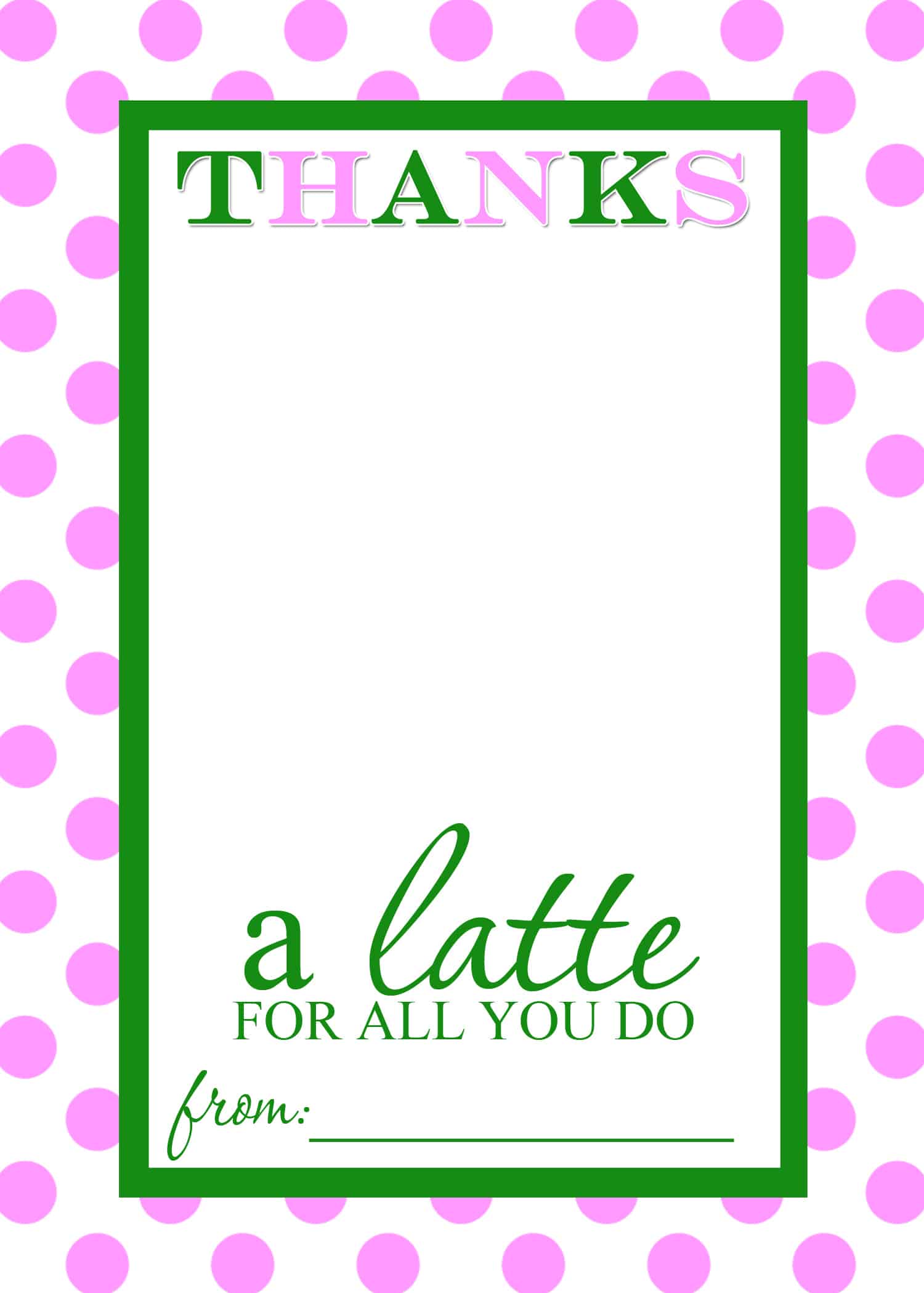 Printable Thank You Cards From Teacher