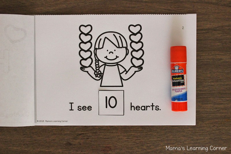 I Can Count Hearts Interactive Counting Booklet Mamas Learning Corner