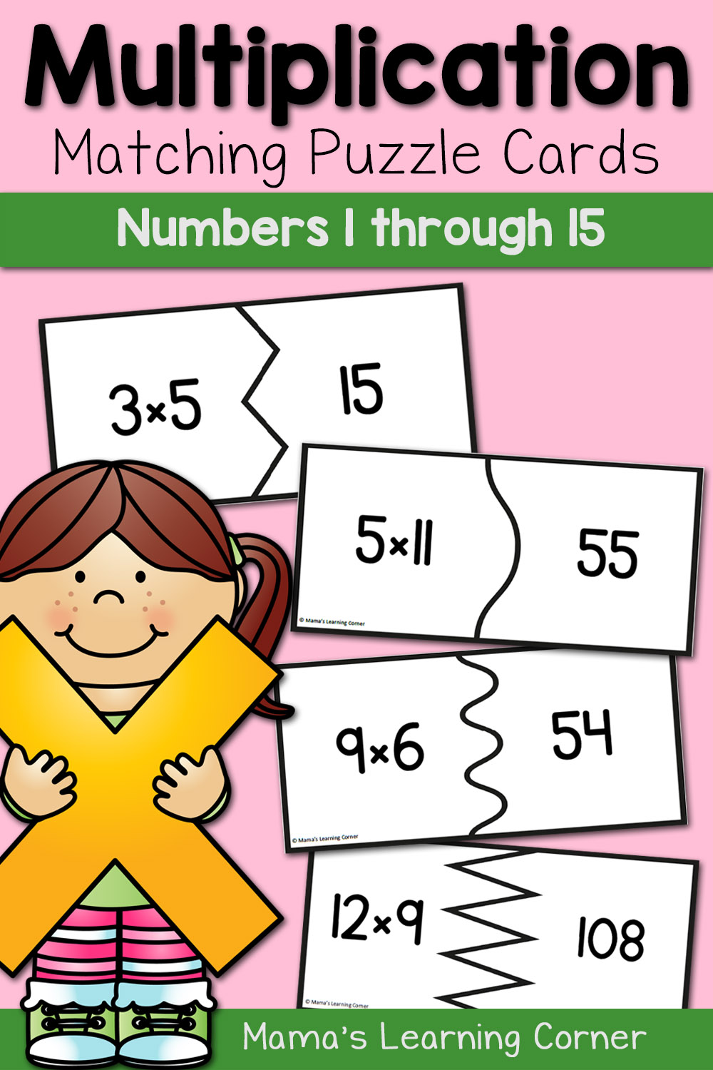 Multiplication Puzzle Cards Mamas Learning Corner