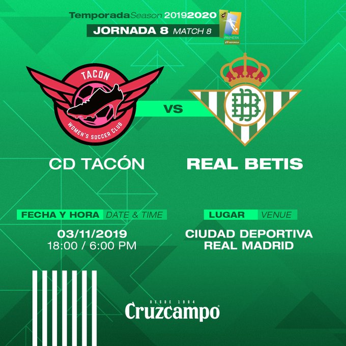 Manquepierda Previa Cd Tacón Real Betis Féminas Liga 2019 2020