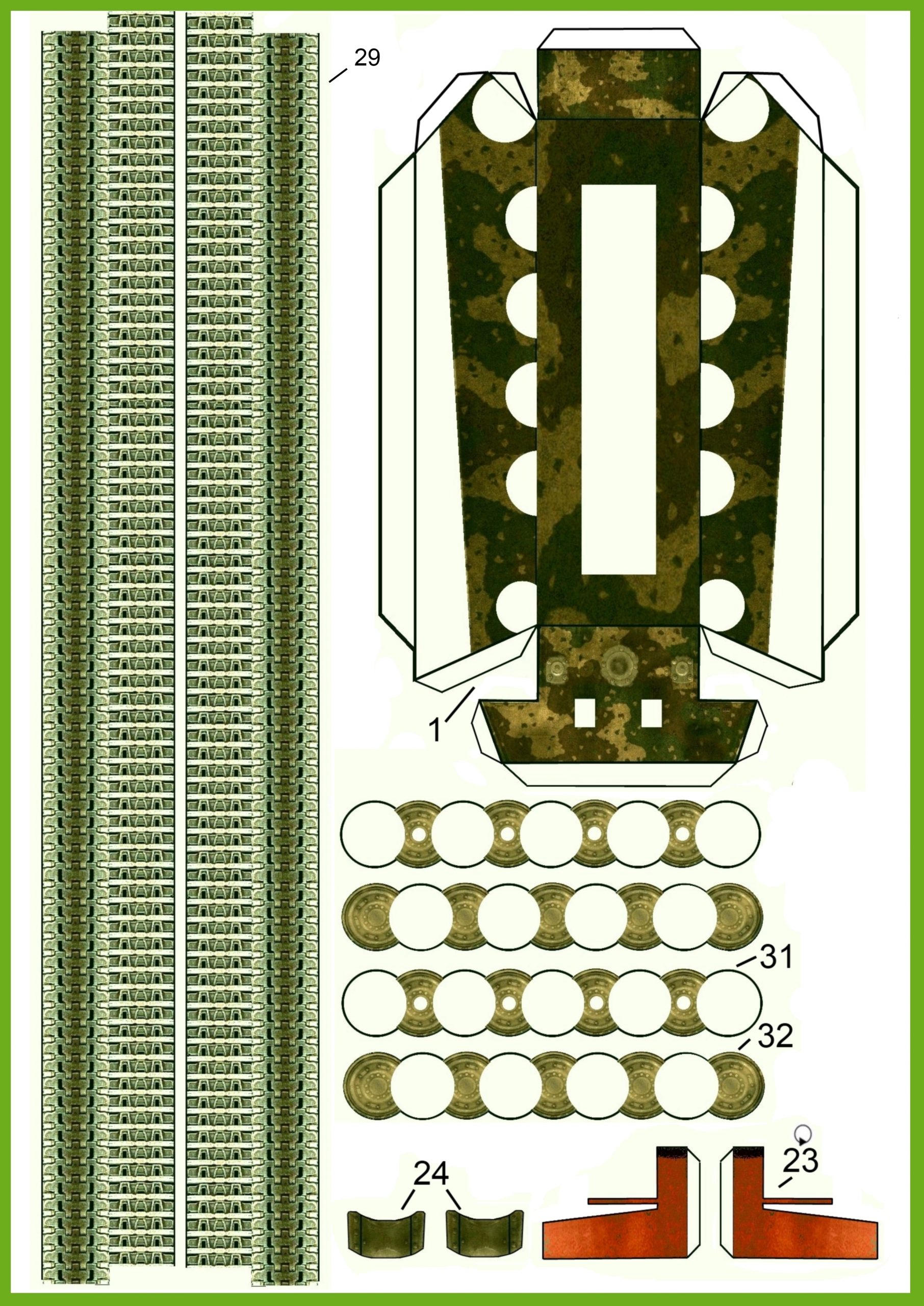 Papercraft Del Tanque Jagdtiger Manualidades A Raudales