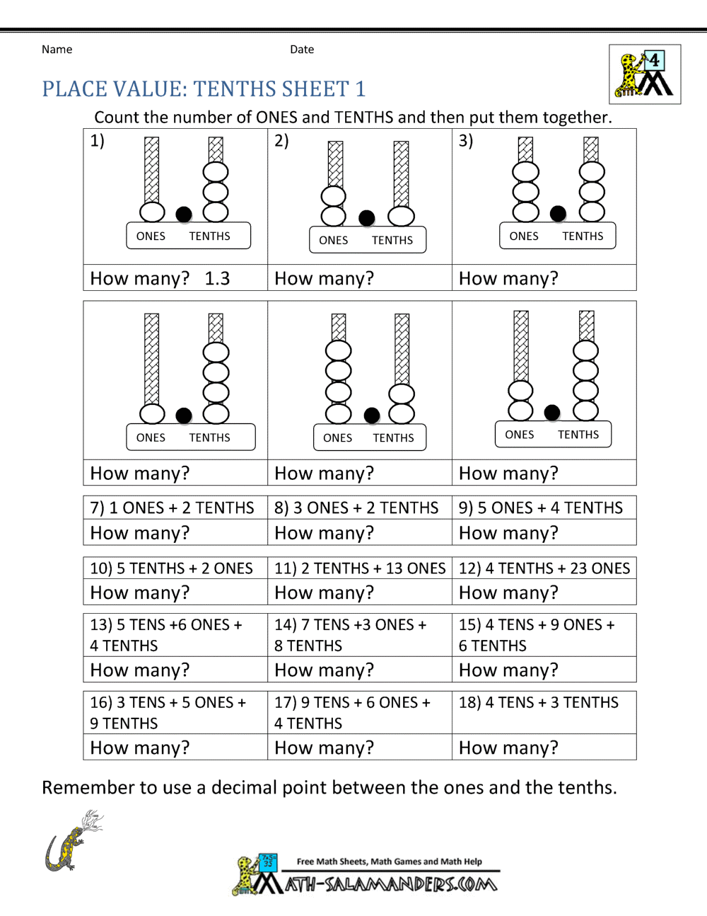 Th Grade Place Value Worksheets Ordering Digit Numbers Hot Sex Picture