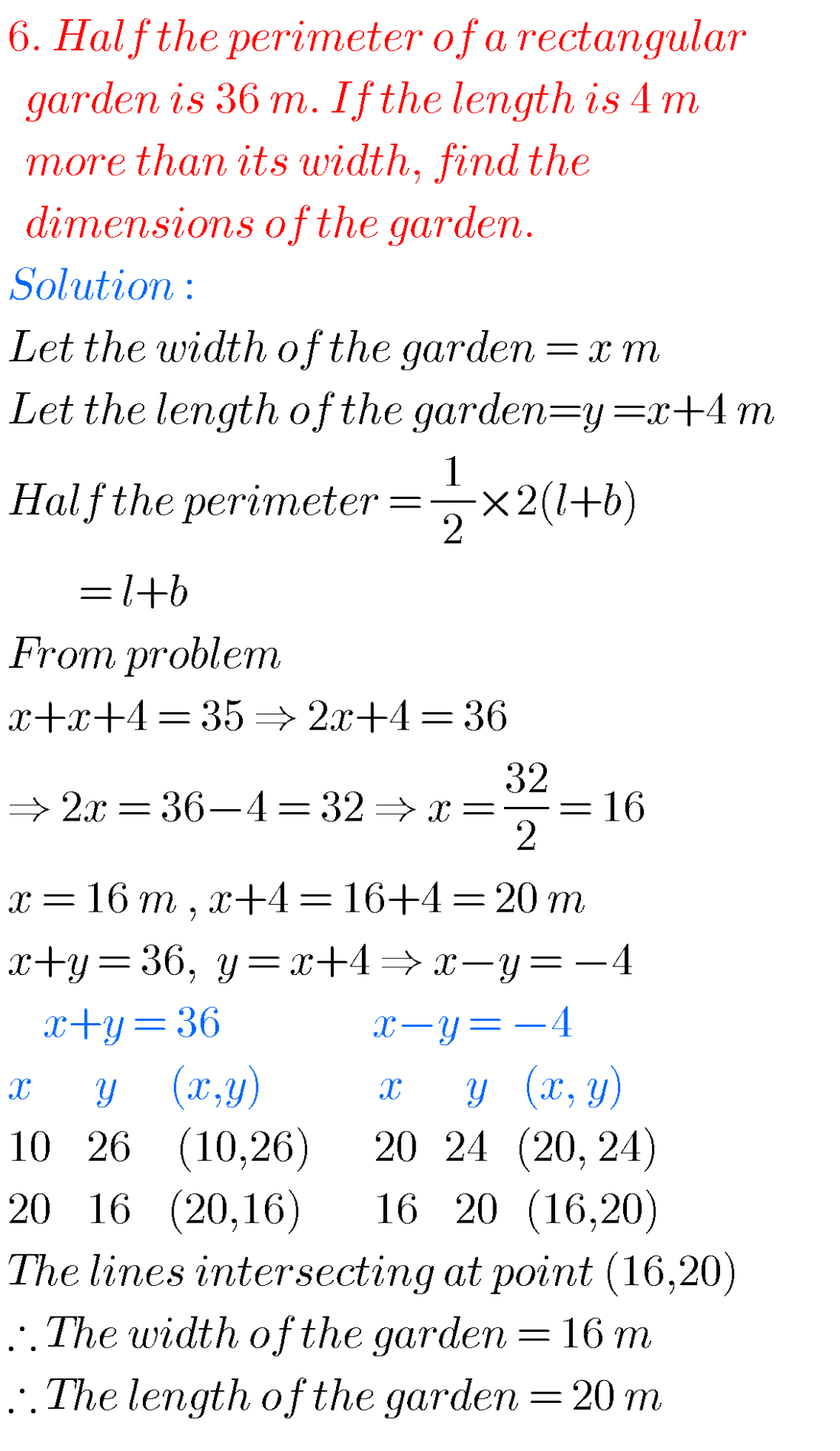 Ssc Maths Solutions For Pair Of Linear Equations In Two Variables Class