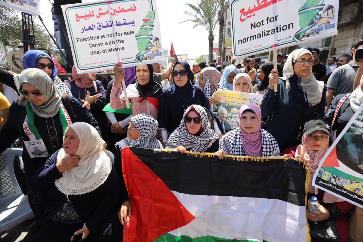 Palestinians In Gaza Denounce Uae Peace Deal With Israel 3 Middle