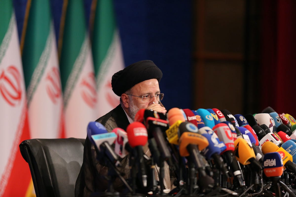 Tehran Iran June 21 Irans New President Ebrahim Raisi Speaks