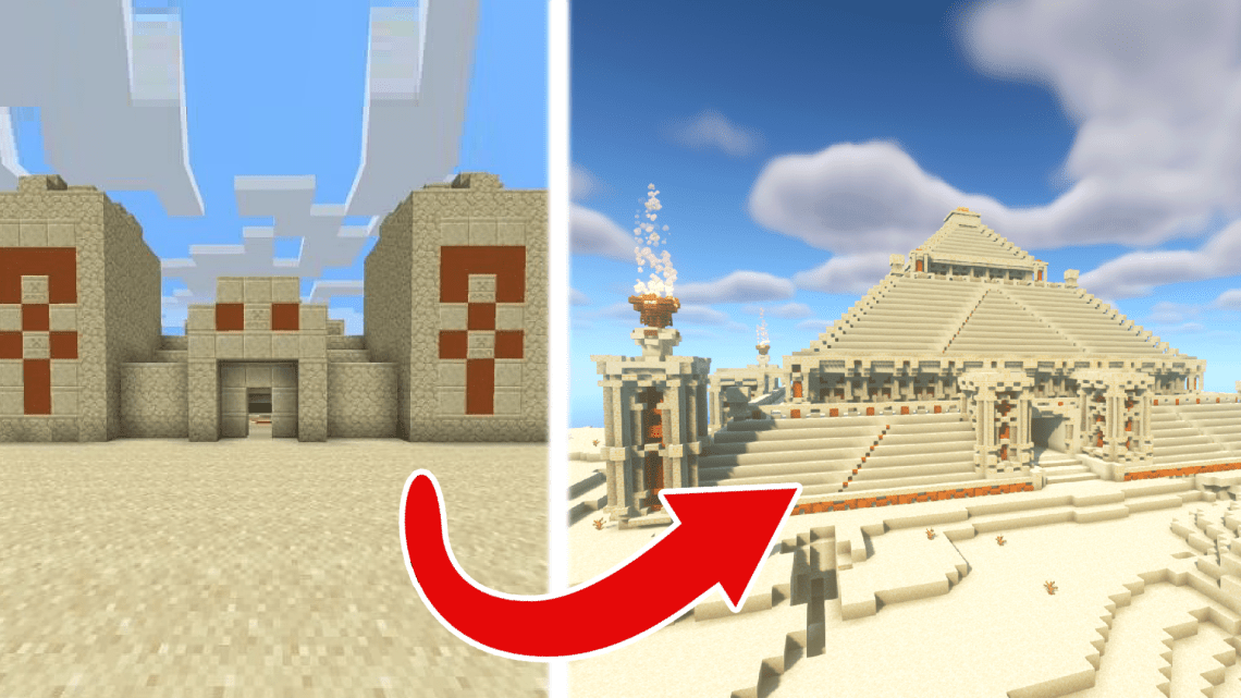 New Desert Temple Miles Playz Minecraft Maps