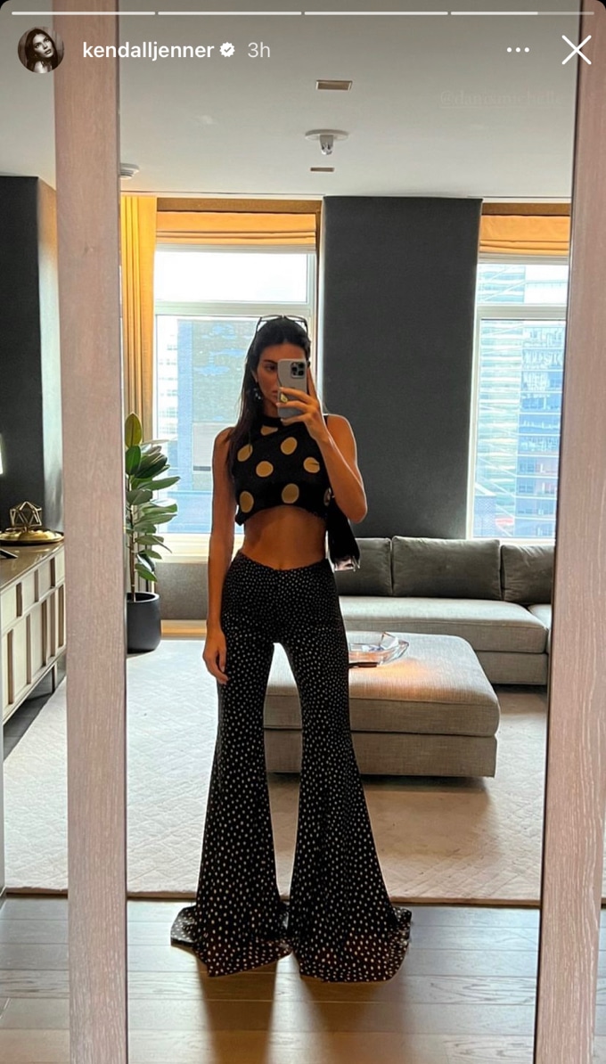 Kendall Jenner Shows Off Slim Figure In Stunning Mirror Selfie