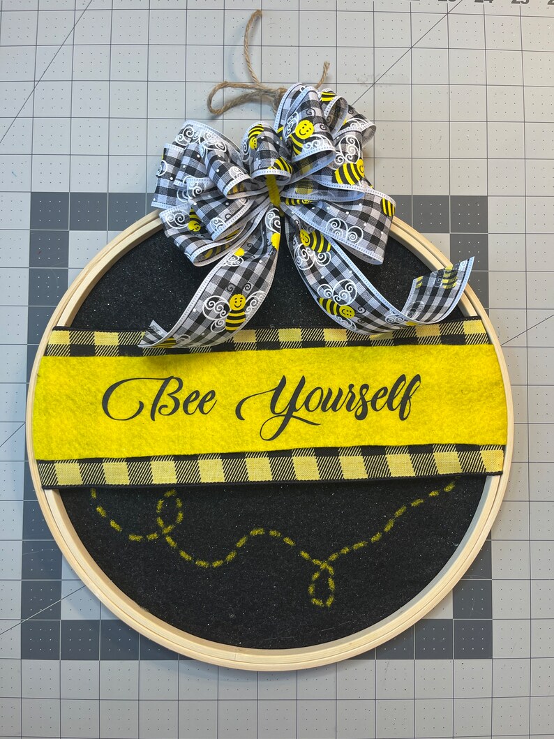 Bumblebee Wall Hoop Decor Kit Nadias Crafty Corner