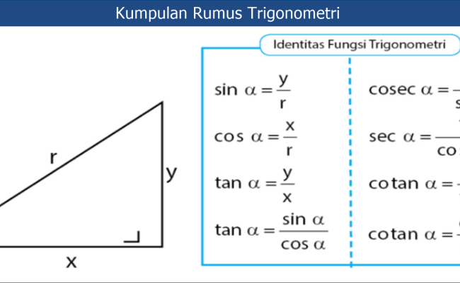 Rumus Persamaan Trigonometri Dan Contoh Soal Matematikasik Riset Bilarasa