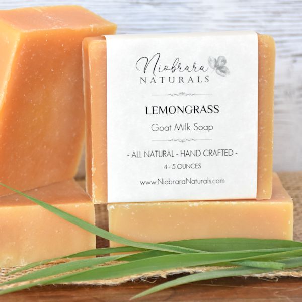 Lemongrass Goat Milk Soap Niobrara Naturals Always All Natural Skin