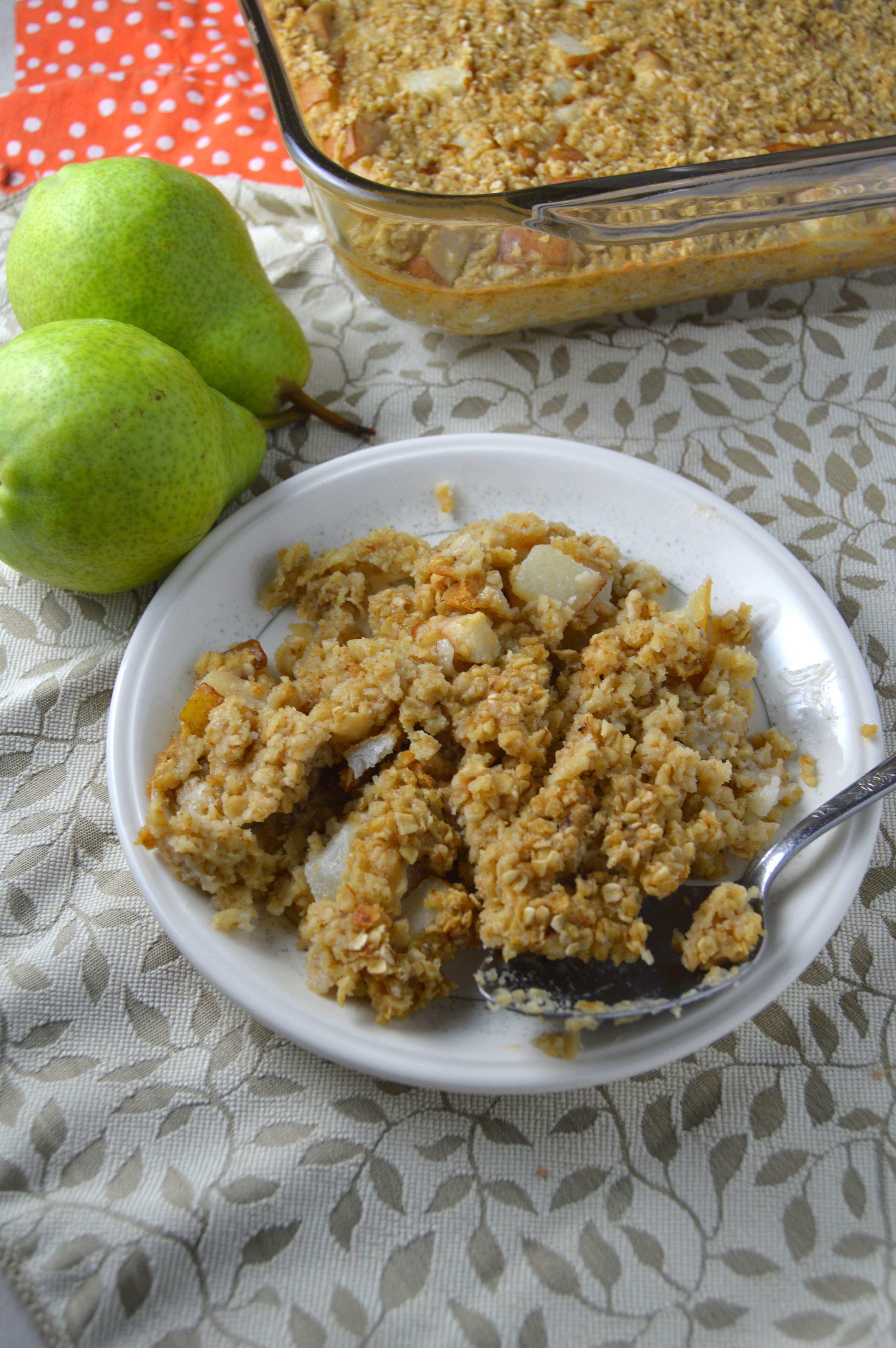 Ginger Pear Baked Oatmeal A Taste Of Madness