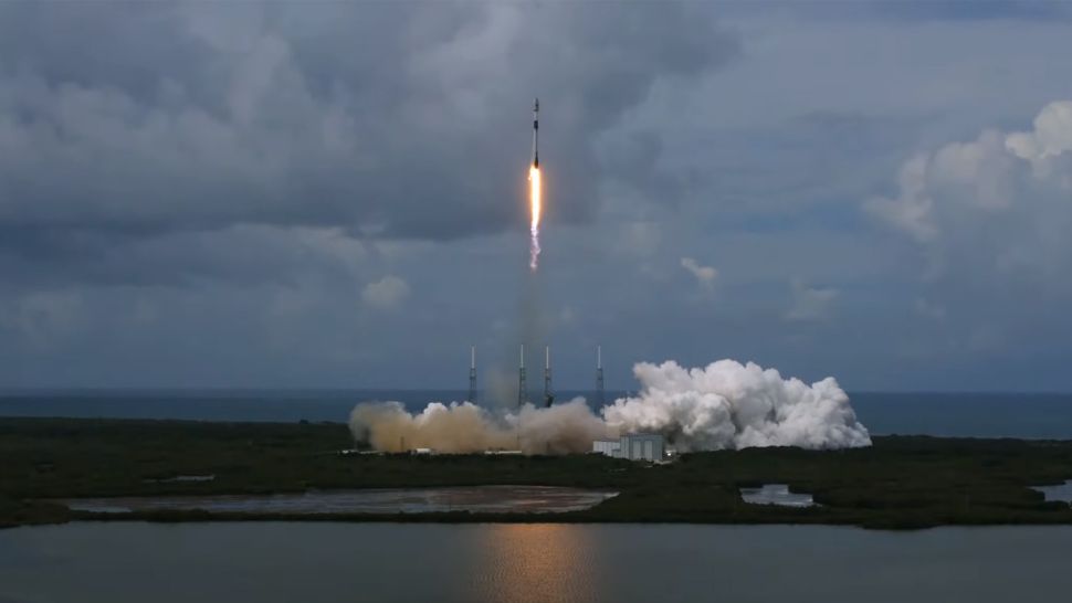 Spacex Launches 54 Starlink Satellites Lands Rocket At Sea