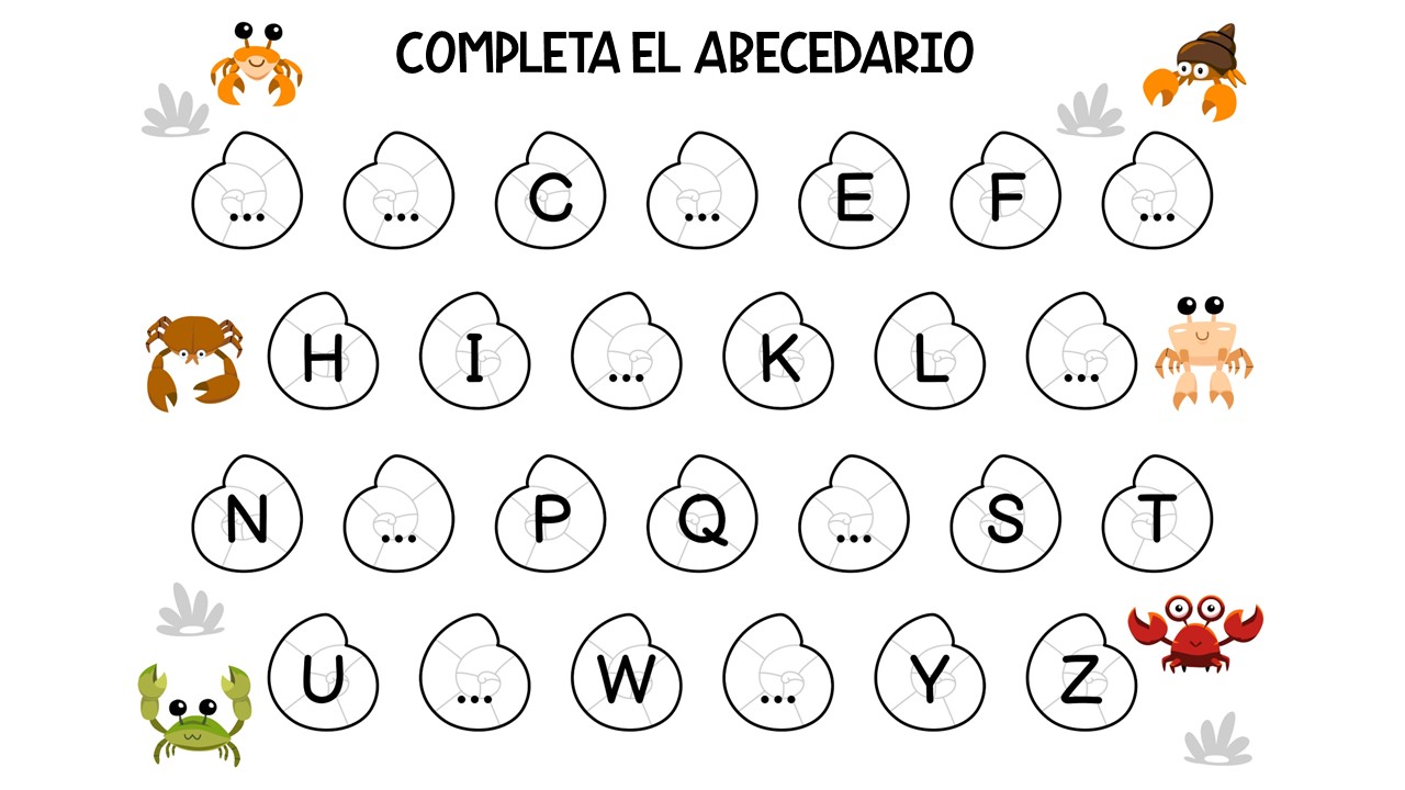 Fichas Divertidas Para Aprender El Abecedario