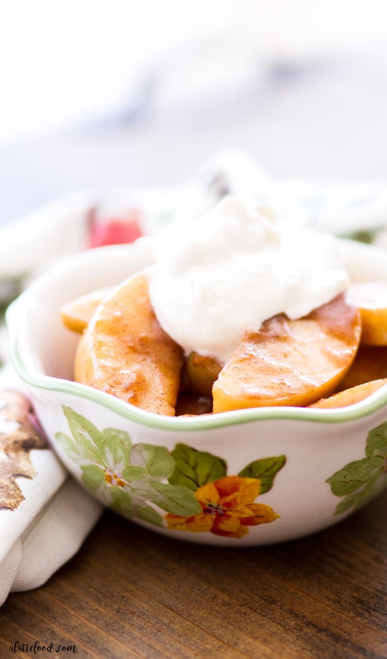 Slow Cooker Spiced Apples A Latte Food