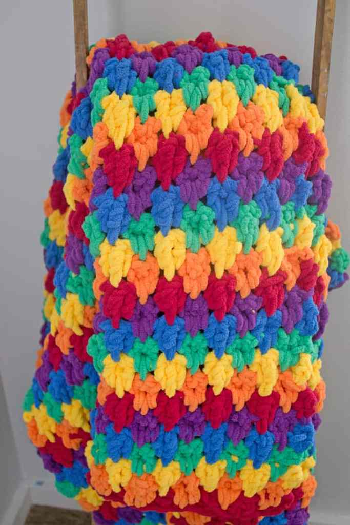 23 Colorful Rainbow Crochet Blanket Patterns A More Crafty Life