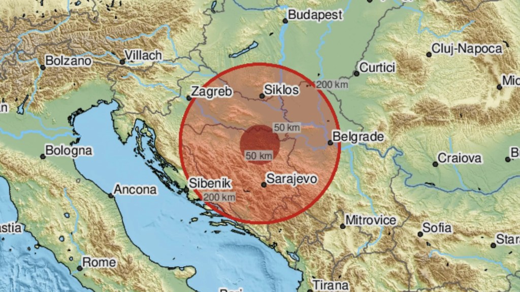 Potres Jačine 42 Po Richteru Zatresao Susjednu Bosnu I Hercegovinu