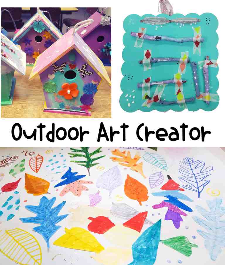 Outdoor Art Creator Badge Brownie Girl Scouts