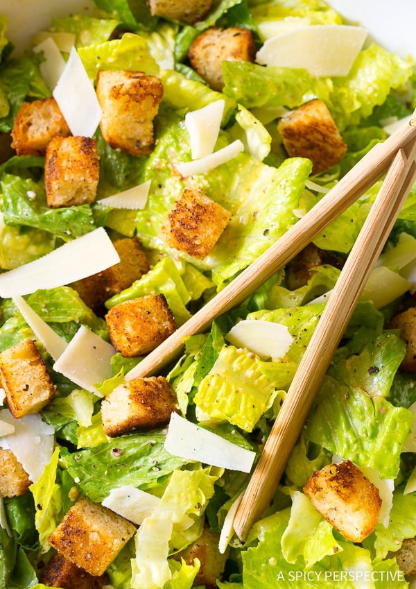 Caesar Salad Recipe Steakhouse Style A Spicy Perspective