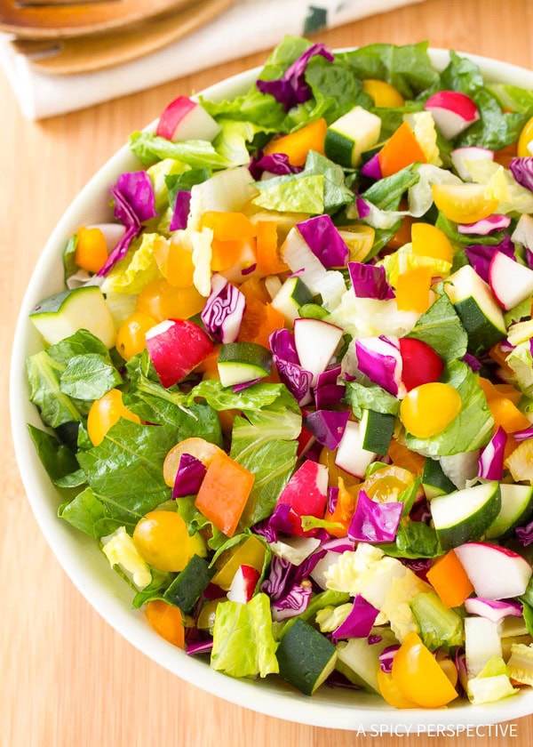 Healthy Rainbow Chopped Salad A Spicy Perspective