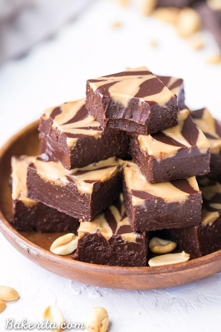 Easy Chocolate Peanut Butter Fudge Refined Sugar Free Vegan Bakerita