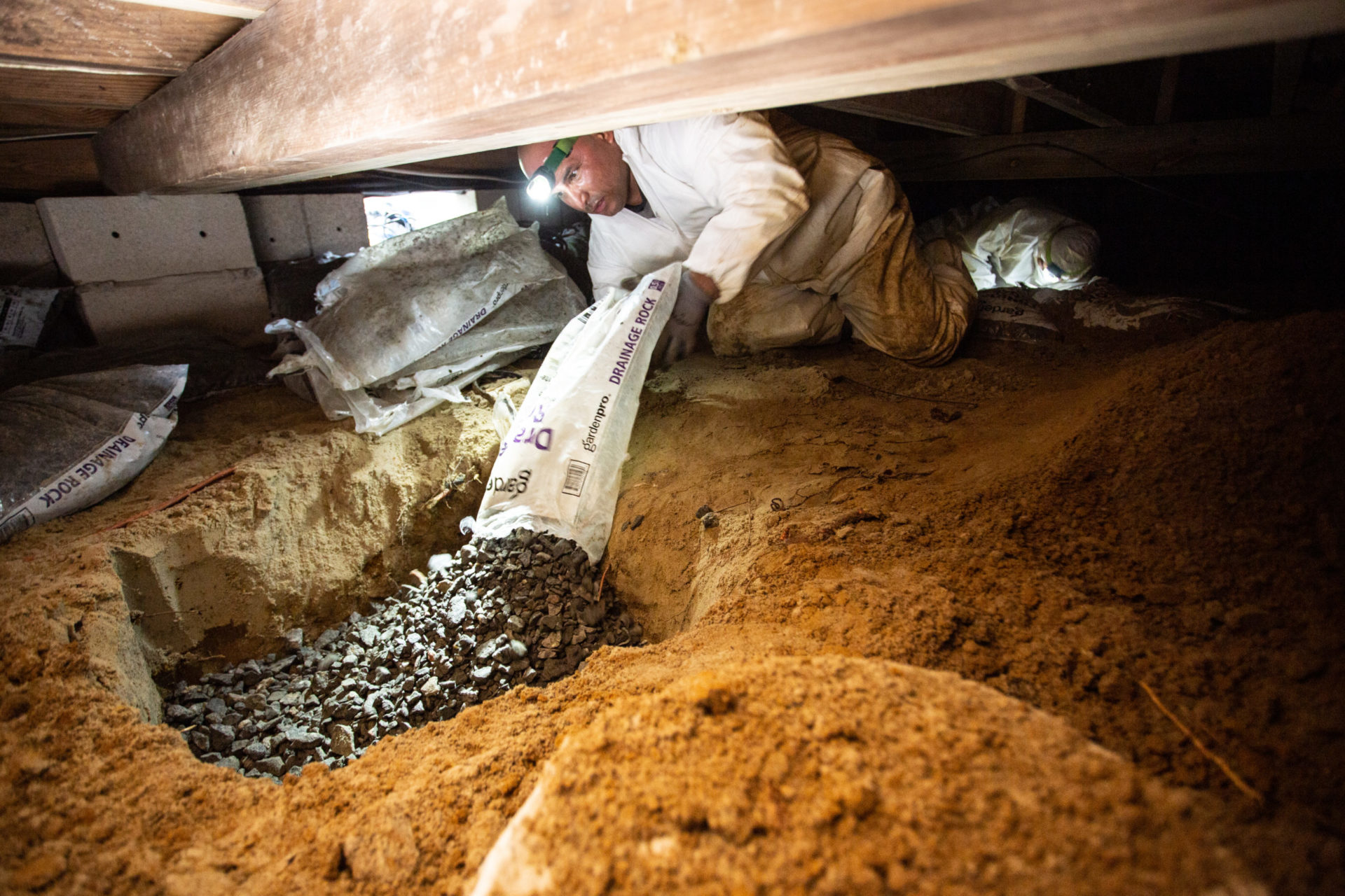 Crawl Space Drain Bakers Waterproofing