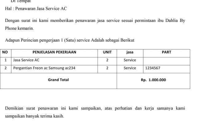 10 Contoh Surat Permintaan Penawaran Disertai Definisi Dan Formatnya