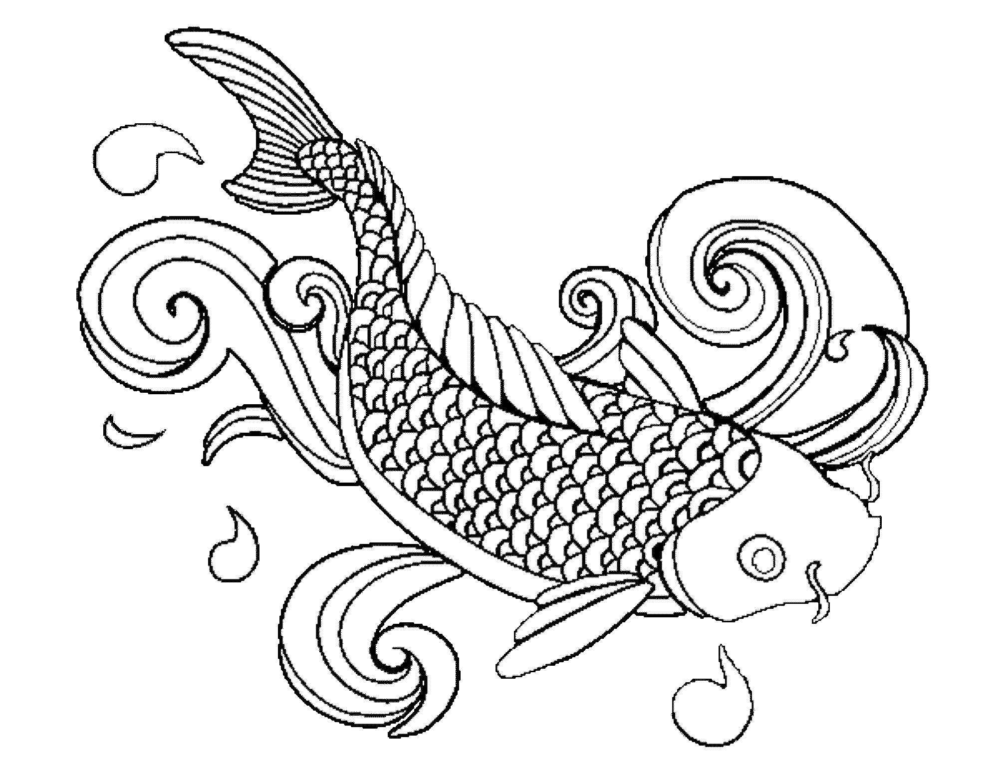 Download Realistic Fish Coloring Pages For Adults Background Colorist