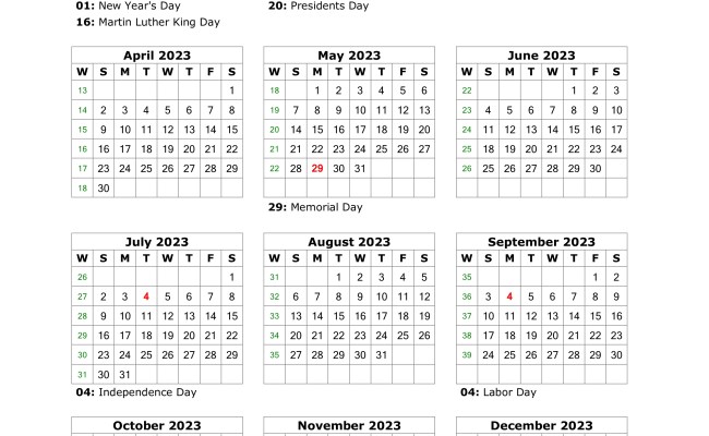 Usa Holiday Calendar 2023 United States Federal And State Holidays 2023