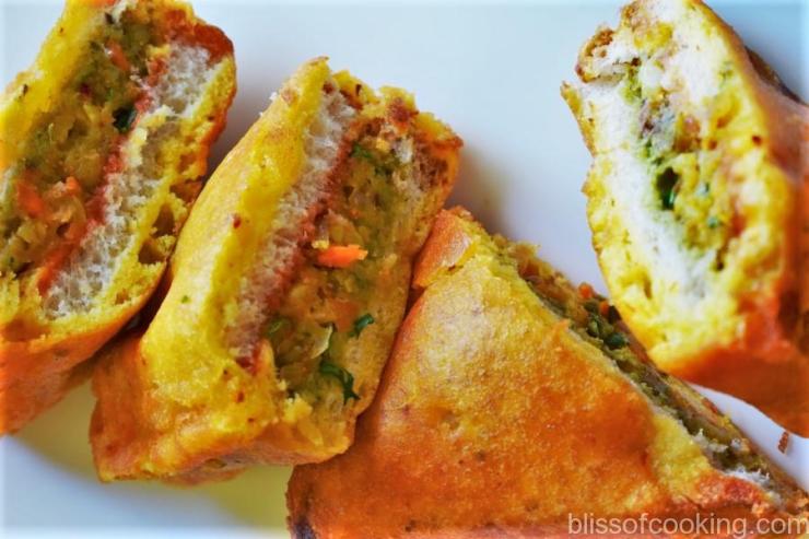 Stuffed Bread Pakoda Bliss Of Cooking