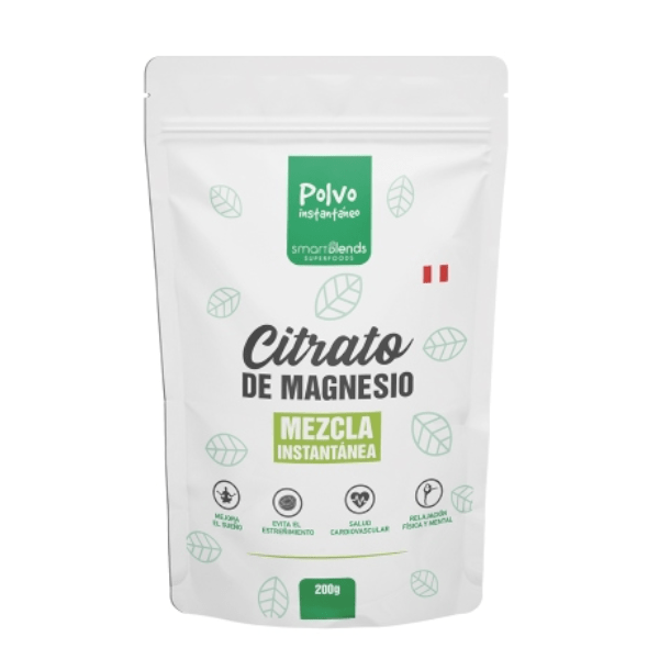 Citrato De Magnesio En Polvo 200gr Smartblends