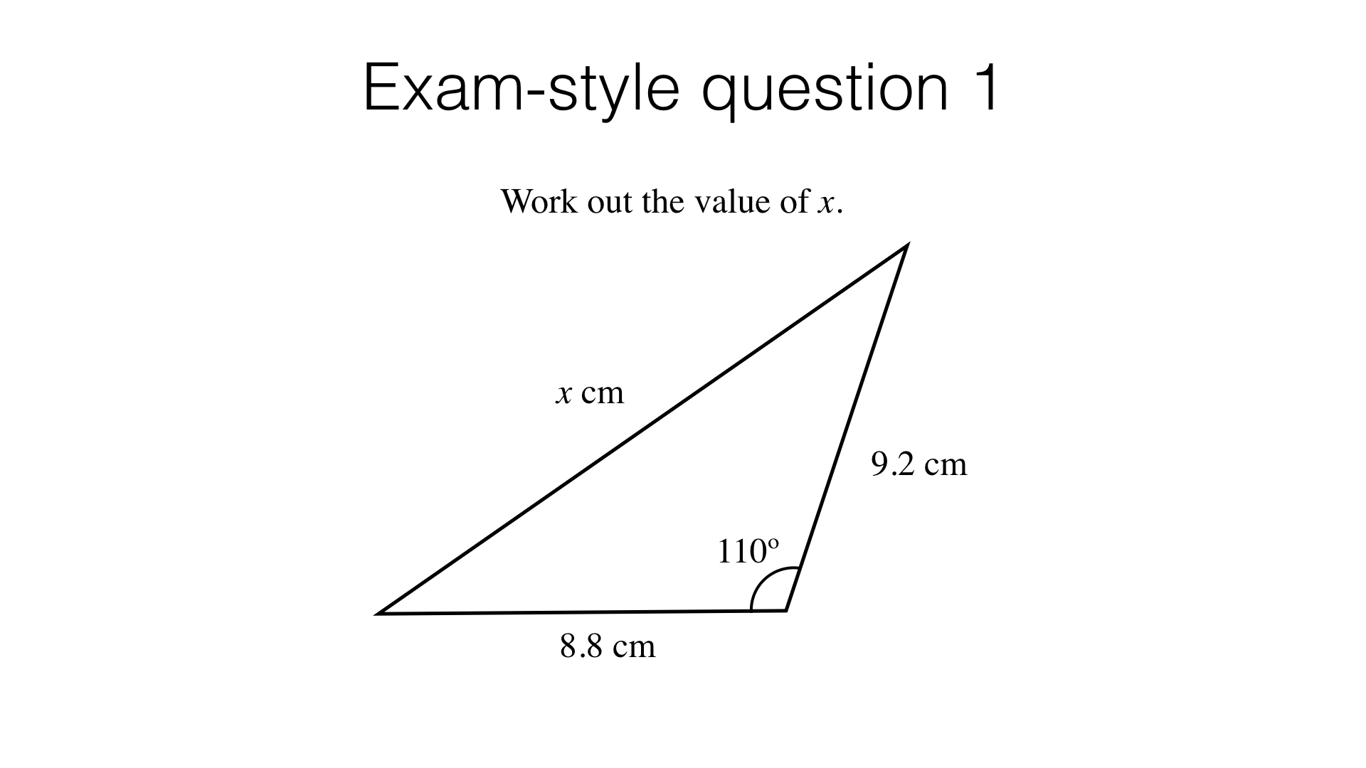 G22b The Cosine Rule